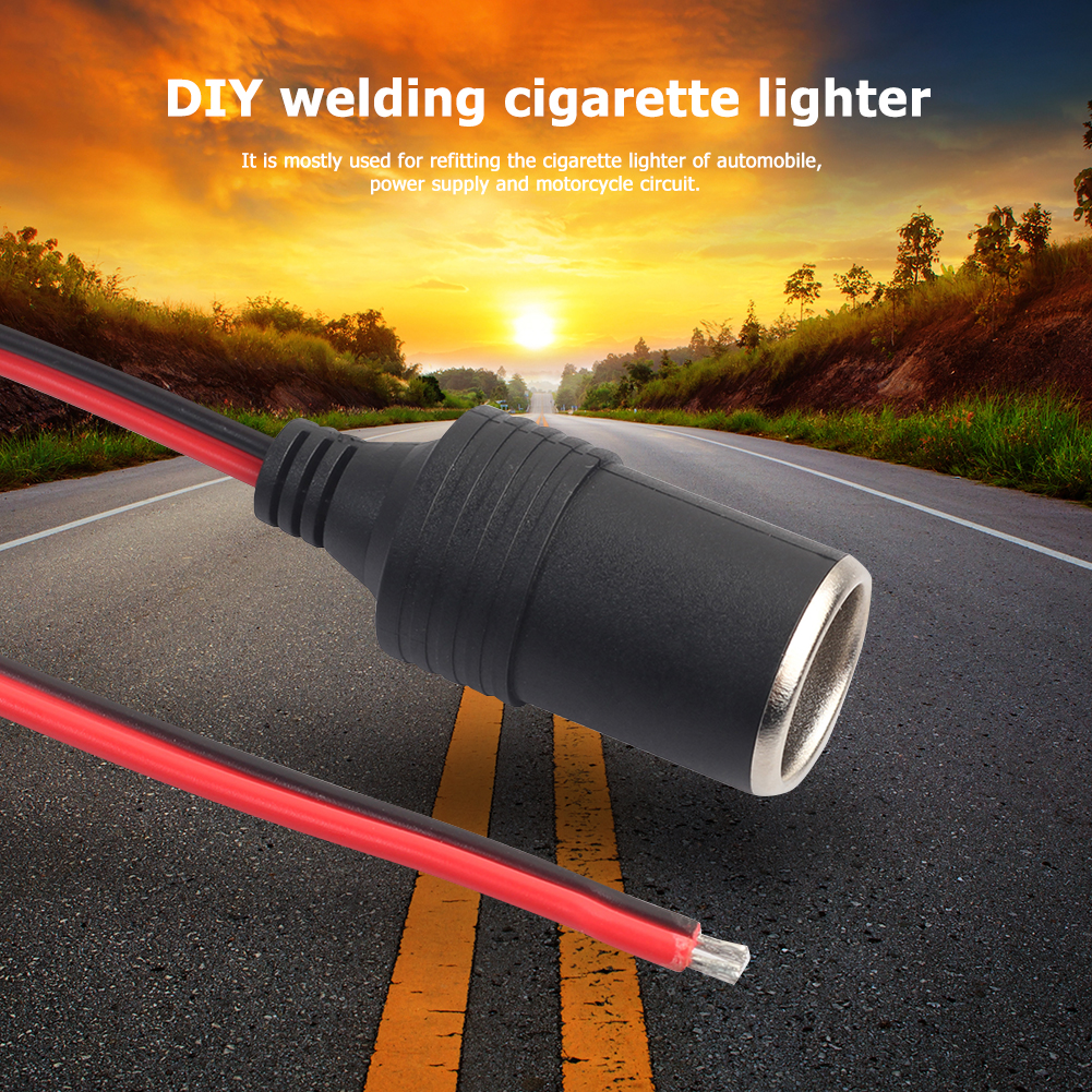 Universal DC 12V 10A Car Encendedor de cigarrillos Cargador Cable Adaptador de enchufe | Bodega ...